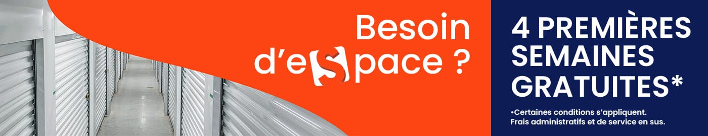Nos promotions de location d'entrepôt | Mini Entrepôt Space